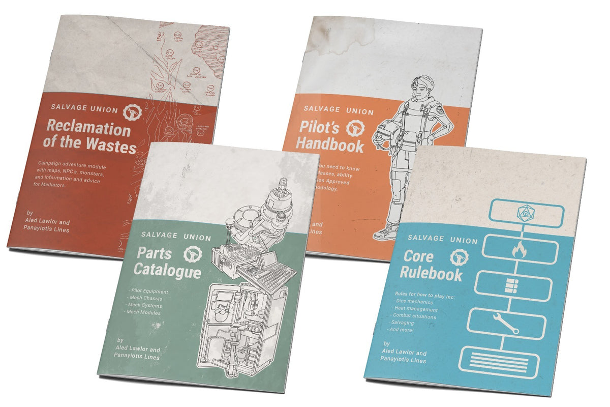 Salvage Union Starter Set Cover Reveals + Campaign Update – Leyline Press